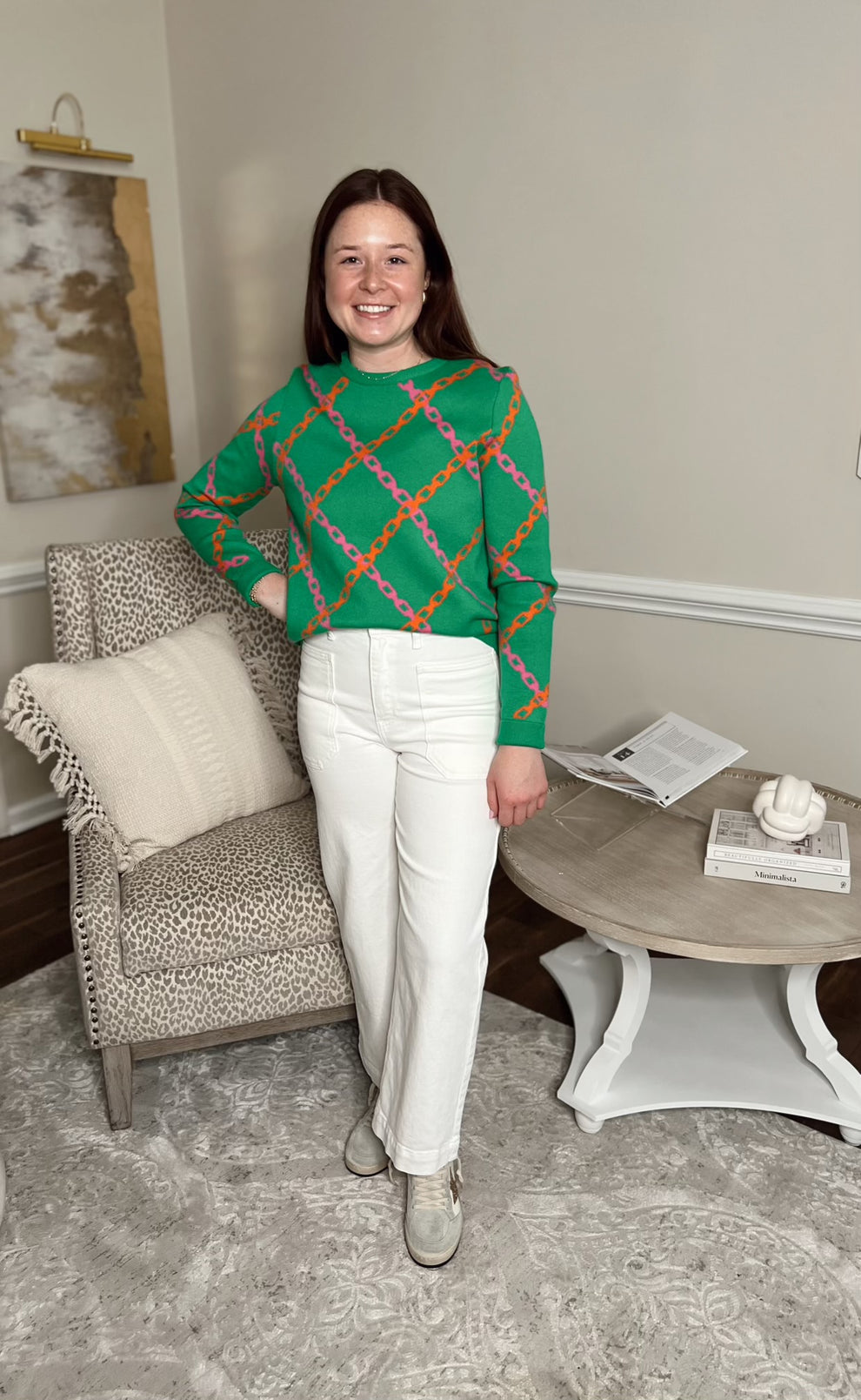 Alexis Chain Link Sweater – the statement society